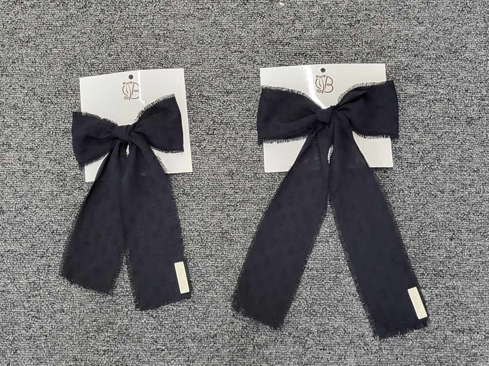 Sheer Raw Edge Bow – B'Dazzle