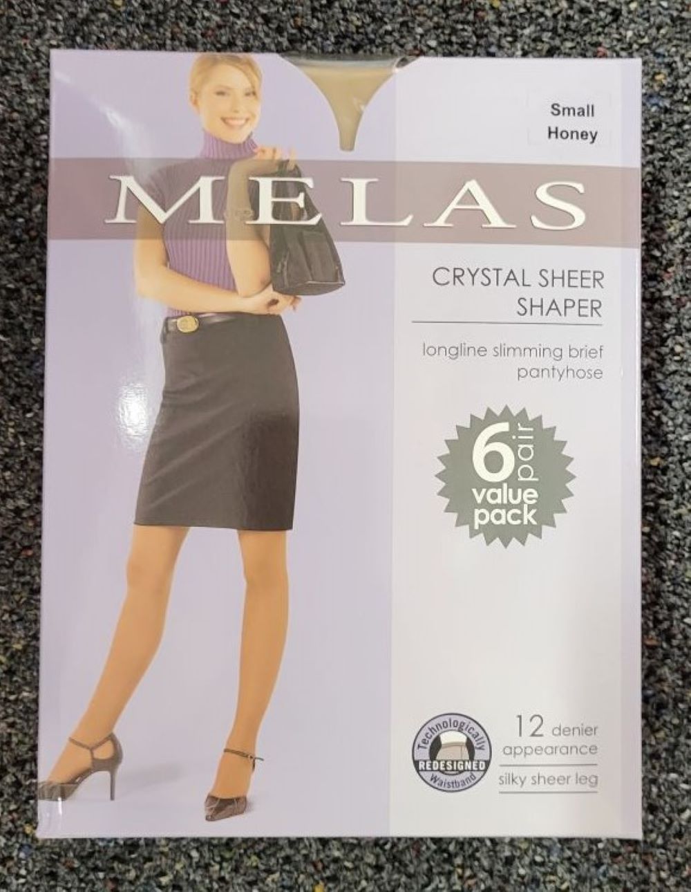Melas 6pk Crystal Sheer Shaper Pantyhose – B'Dazzle