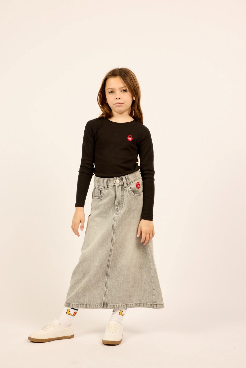 PARNI Long Sleeve Heart Logo Tee – B'Dazzle